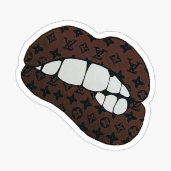 "lip bite" Sticker for Sale by dirtyjerz69 | Redbubble