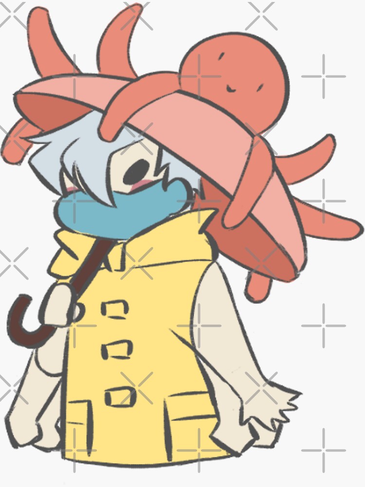 "Shoji Mezo Umbrella Chibi" Sticker by saitoayumudp | Redbubble