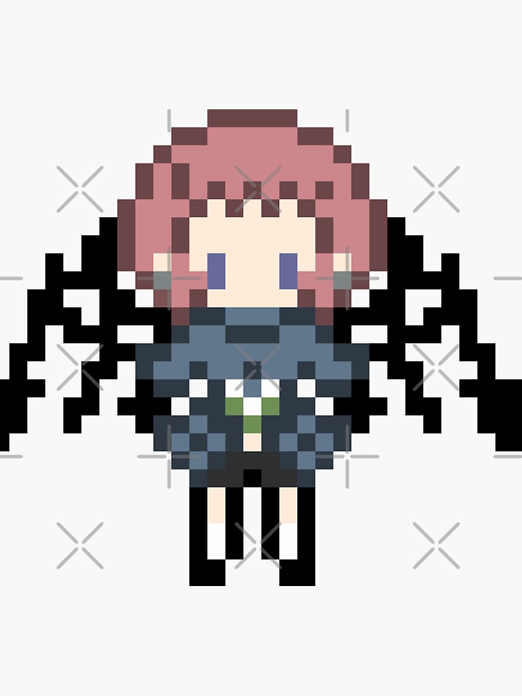 "The Worlds Ends With You Twewy Pixel Uzuki Sticker" Sticker by ...