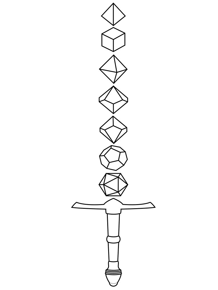"DnD dice sword " Photographic Print by DnDweeb56 | Redbubble