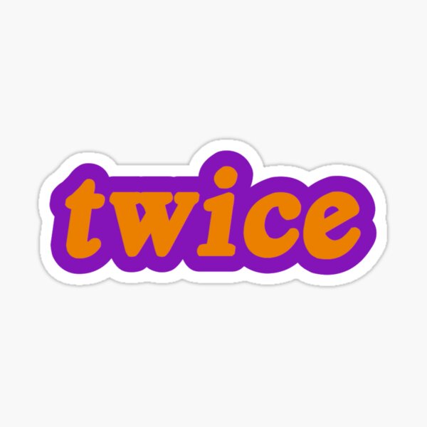"twice design" Sticker for Sale by rach-sells | Redbubble