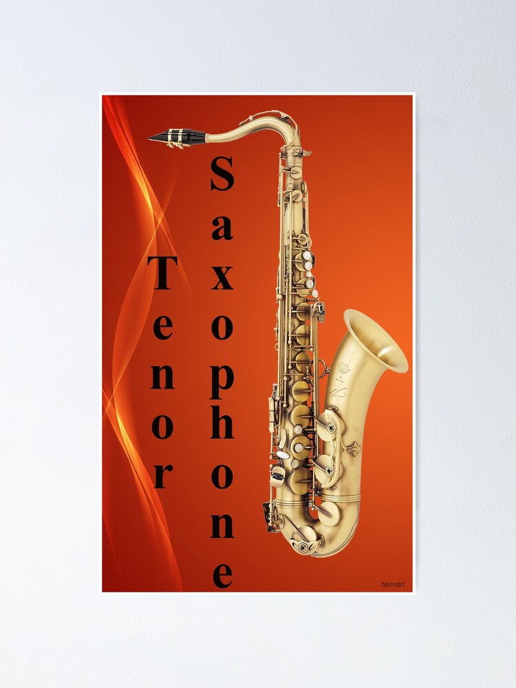 "Shiny Tenor Saxophone" Poster by Havocgirl | Redbubble
