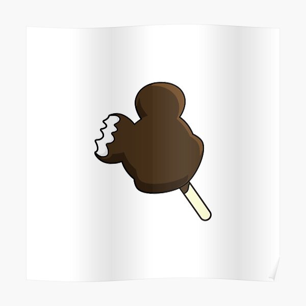 "Mickey Ice Cream Bar Sticker" Poster by LovelyLara | Redbubble