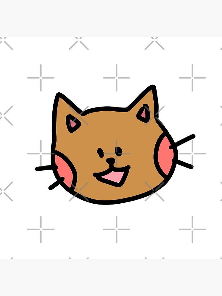 "Simple Cat Face" Poster by Quiltea | Redbubble