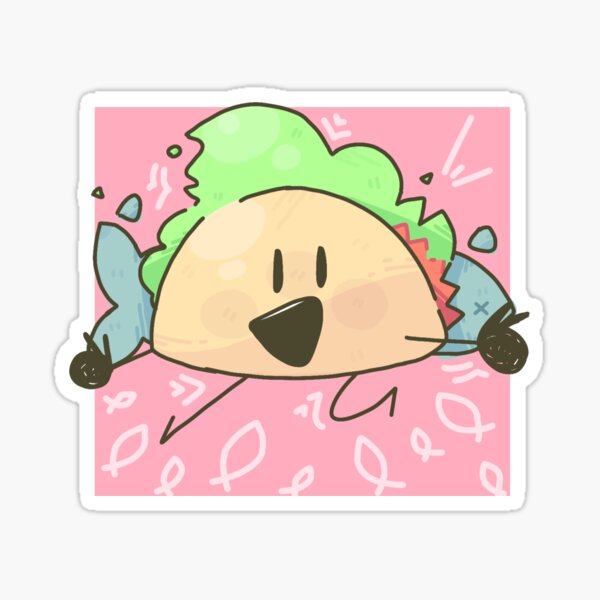 Bfb Taco Stickers | Redbubble
