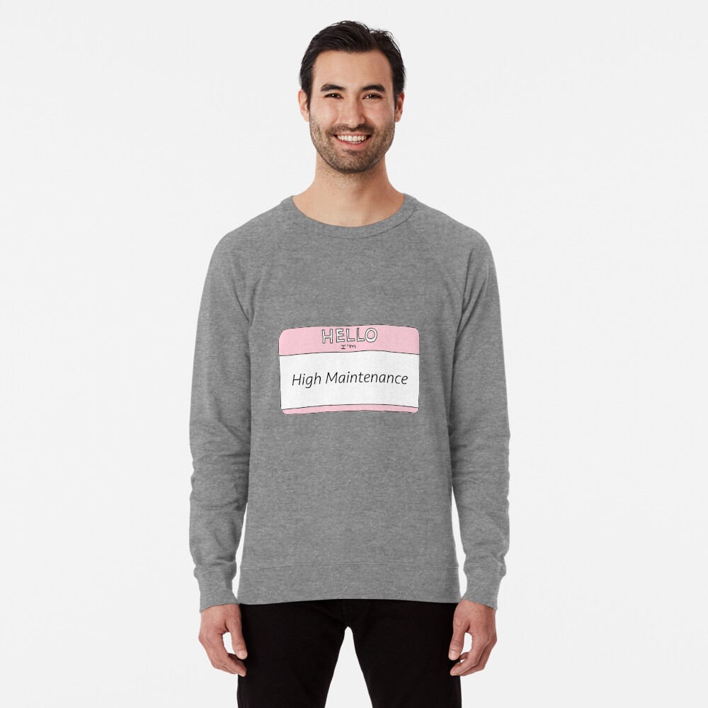 "High Maintenance " Sticker for Sale by hallesiegel | Redbubble