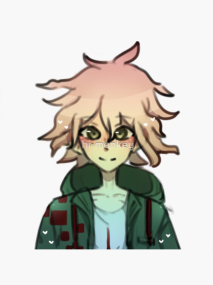 "Nagito Komaeda" Sticker by hi-monkey | Redbubble