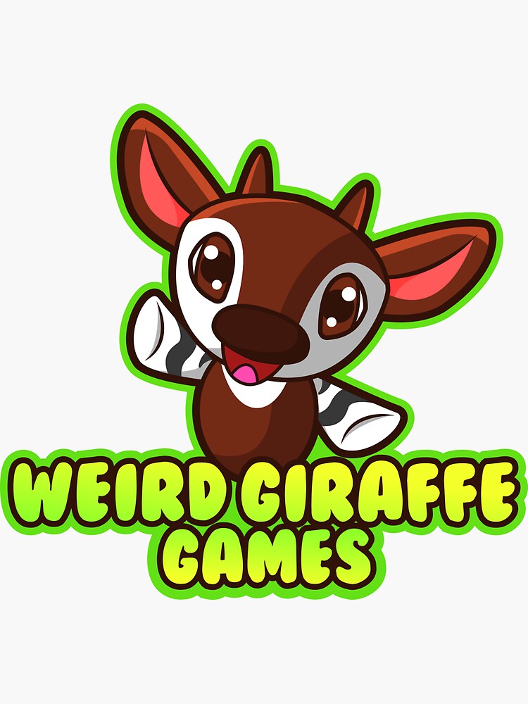 "Weird Giraffe Games Logo" Sticker for Sale by xocarla | Redbubble