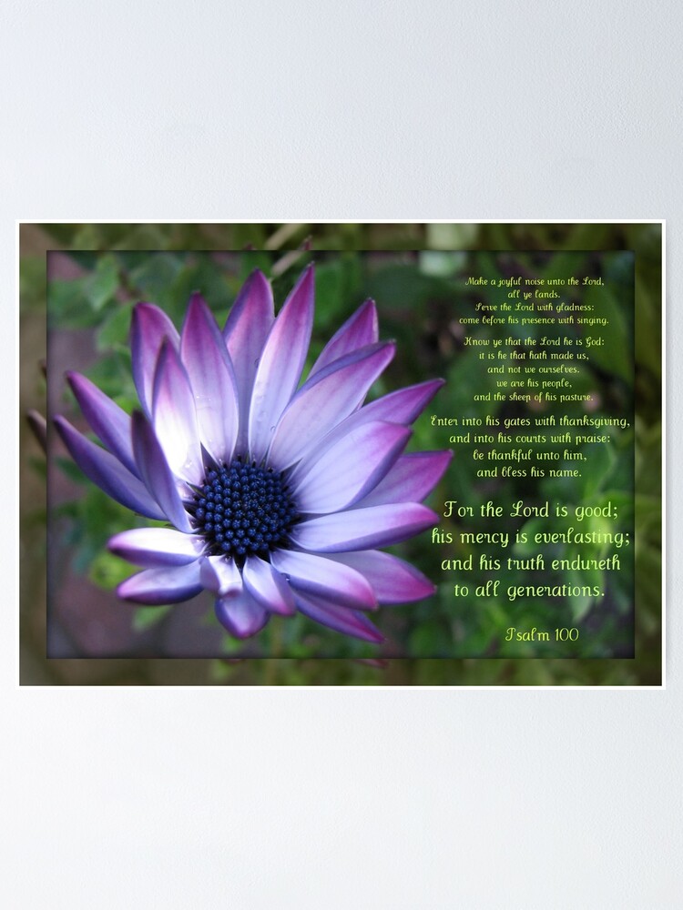 "Joyful - Psalm 100" Poster for Sale by BlueMoonRose | Redbubble
