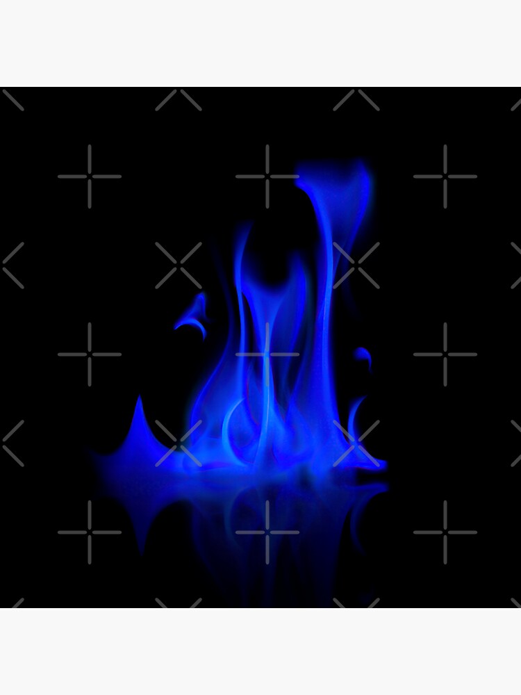 "Blue Flame" Sticker by Lomyn | Redbubble