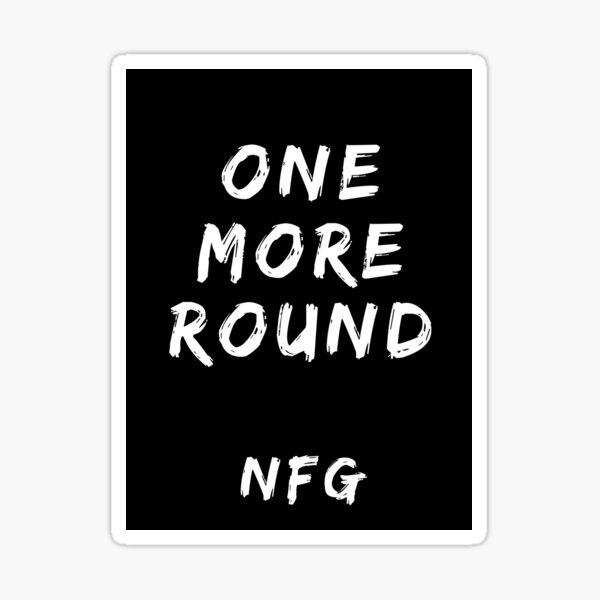 "One More Round NFG New Found Glory Lyrics" Sticker for Sale by ...