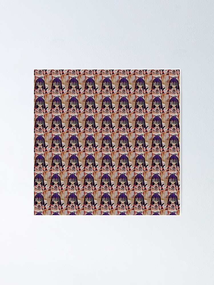 "Waifu pattern" Poster for Sale by jellyrelish | Redbubble