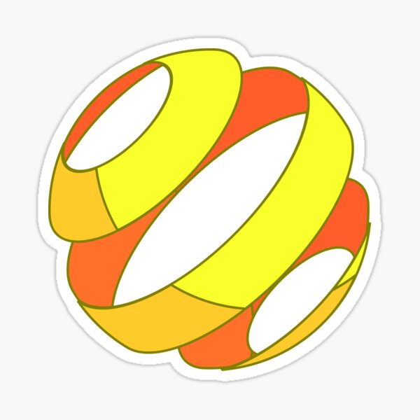 "Ball Shape Logo" Sticker for Sale by MrNik | Redbubble