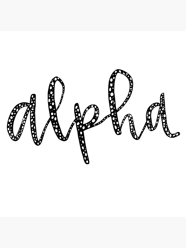 "alpha cursive greek letter" Art Print by Amit683 | Redbubble