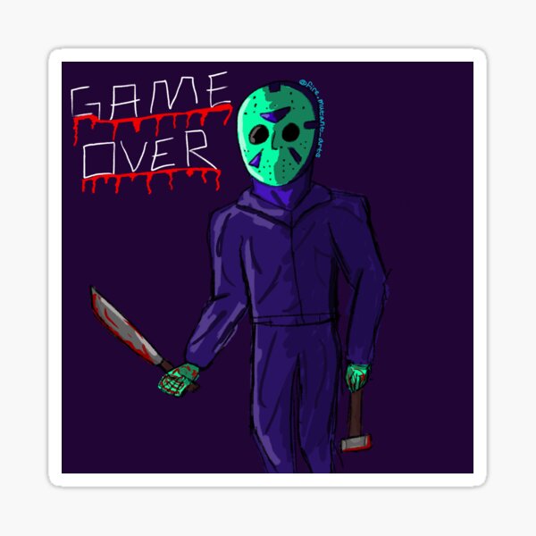 "GAME OVER, YOU AND YOUR FRIENDS ARE DEAD" Sticker for Sale by ...