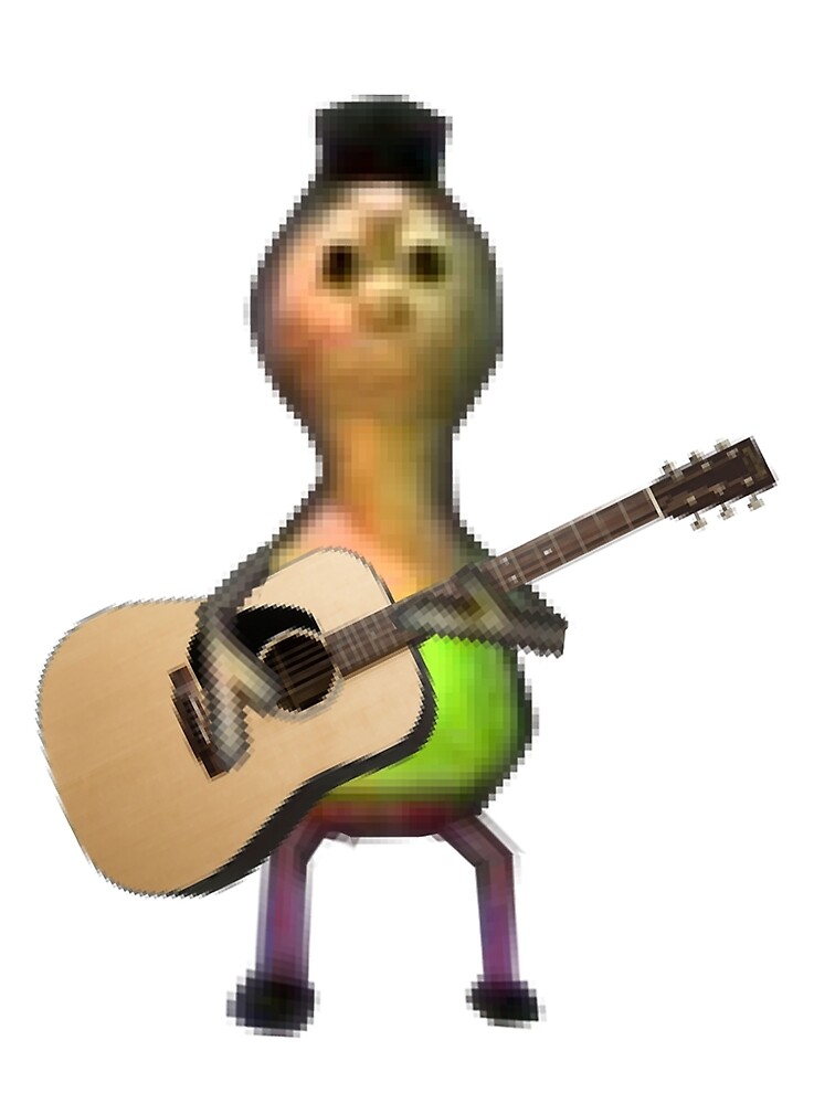 "Hamood Habibi Guitar Sticker" by vu834 | Redbubble