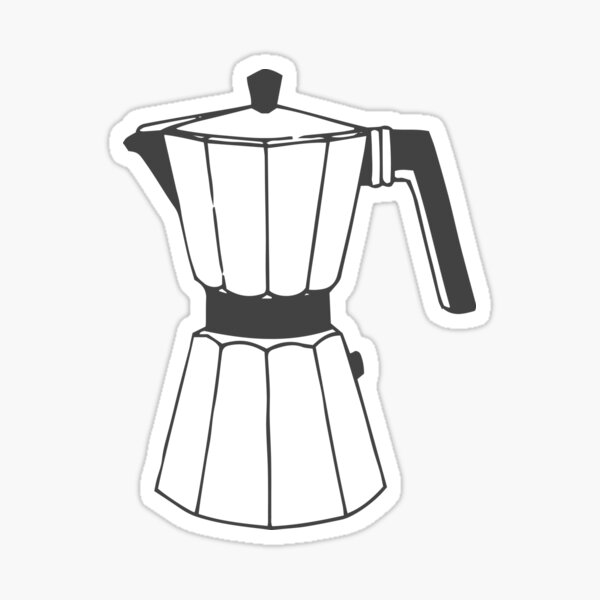 "Moka Pot Forever" Sticker for Sale by TheKariNichols | Redbubble