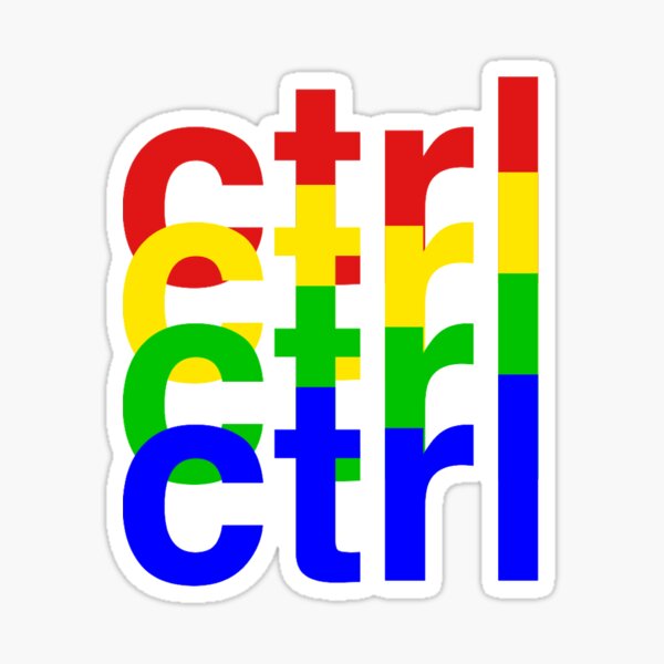 "ctrl" Sticker for Sale by alohasoftie | Redbubble