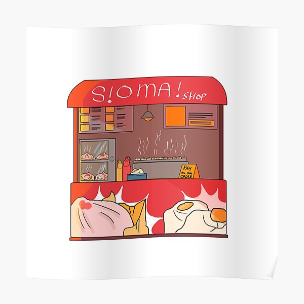 "Filipino Food Stalls - Siomai Haus" Poster by kikokayk | Redbubble