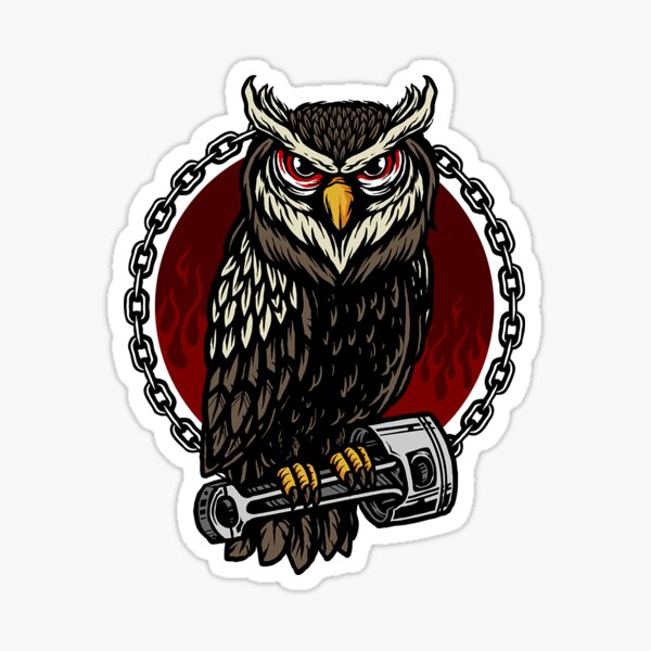 "Owl Logo " Sticker for Sale by DBNurnobi | Redbubble