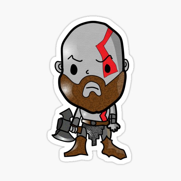 "Kratos" Sticker by Felaps | Redbubble