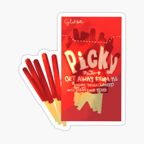 "Candy Parody - Pocky" Sticker for Sale by kikokayk | Redbubble