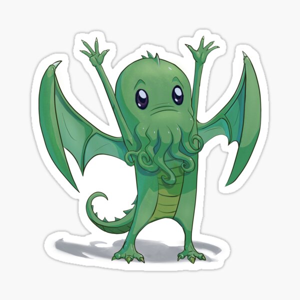 "Kid Cthulhu" Sticker by EidolonEndymion | Redbubble