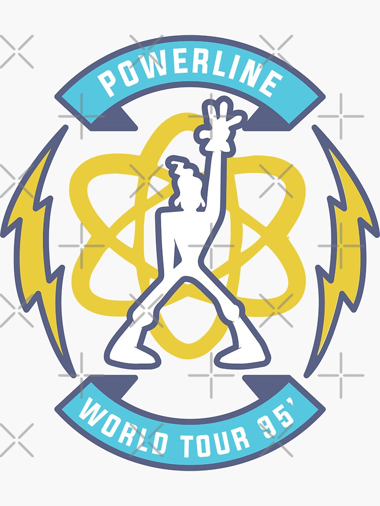 "Powerline" Sticker for Sale by Batg1rl | Redbubble