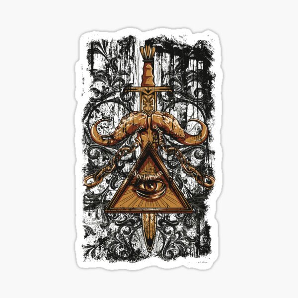 "Sword of Illuminati" Sticker for Sale by wild-designs | Redbubble