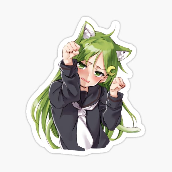 "Waifu Cat" Sticker for Sale by El-Quesidogo | Redbubble