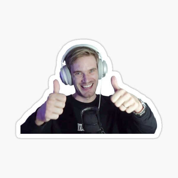 "Pewdiepie: Happy edition" Sticker for Sale by Mazzakazoo | Redbubble