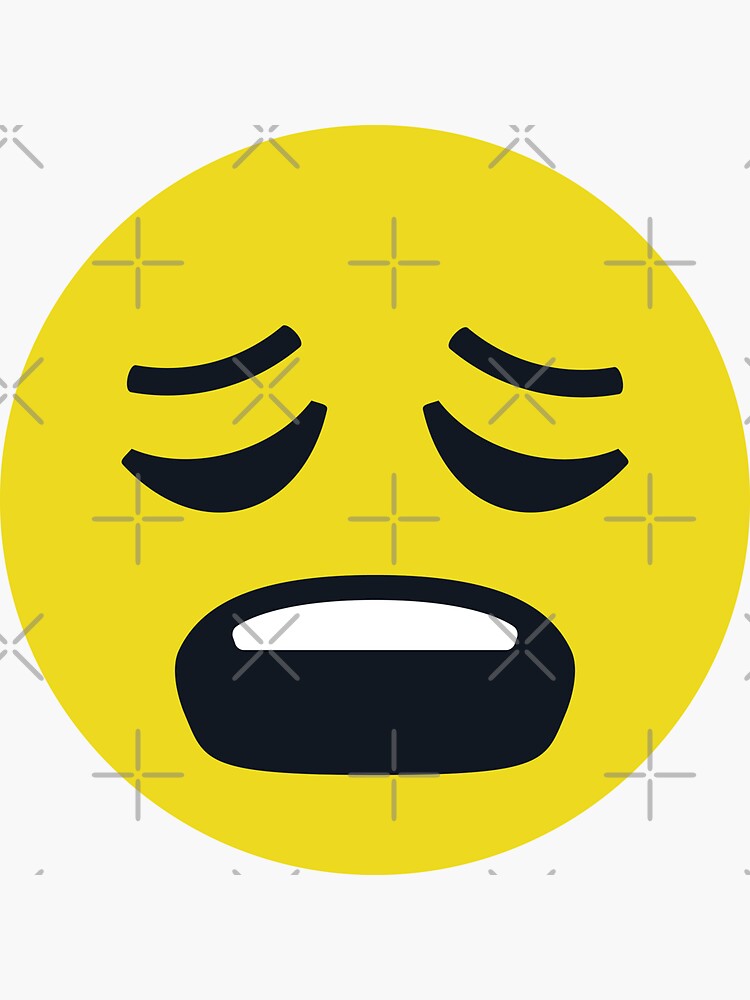 "Weary Face Emoji, Distraught, Give Up, Wailing, Emoticon, Emoji ...