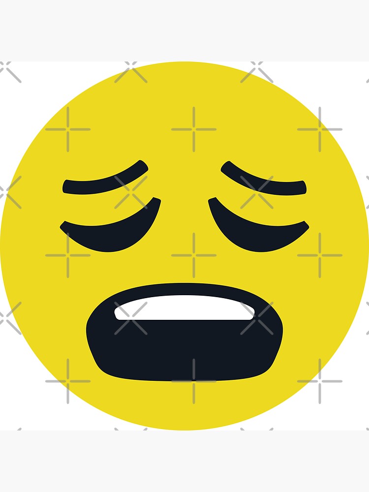 "Weary Face Emoji, Distraught, Give Up, Wailing, Emoticon, Emoji ...