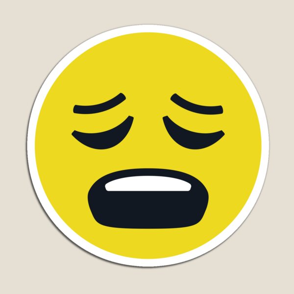 "Weary Face Emoji, Distraught, Give Up, Wailing, Emoticon, Emoji ...