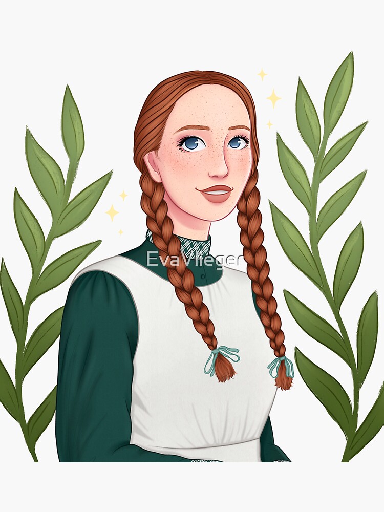 "Anne sticker" Sticker for Sale by EvaVlieger | Redbubble