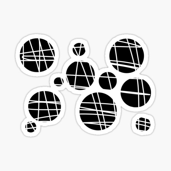 "Simple circle design " Sticker by Agnyteee | Redbubble