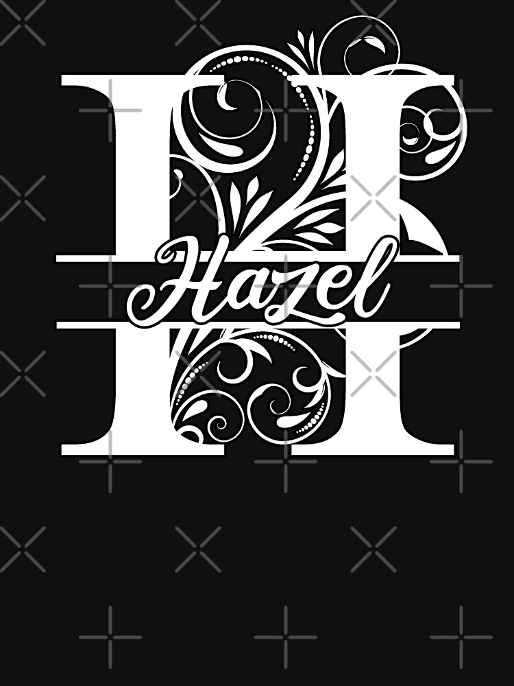 "Personalized Name Monogram H - Hazel - Letter H - White" T-shirt for ...