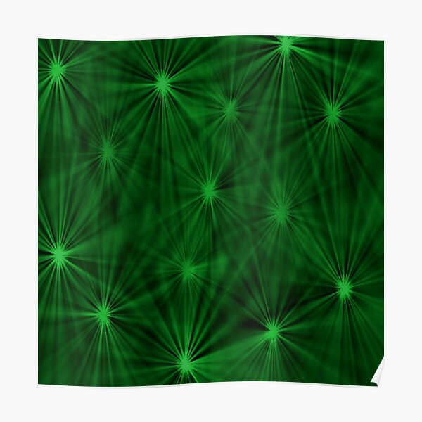 "Green Star Cluster" Poster for Sale by ajsykes1973 | Redbubble