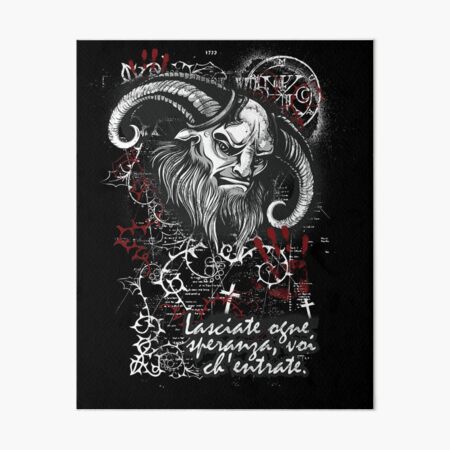 "Angry Satyr - Gothic Style" Art Board Print by TinoThreads | Redbubble
