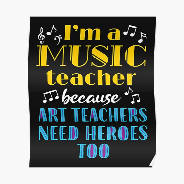 "Music Teacher Appreciation Gift I'm A Music Teacher Because Art ...