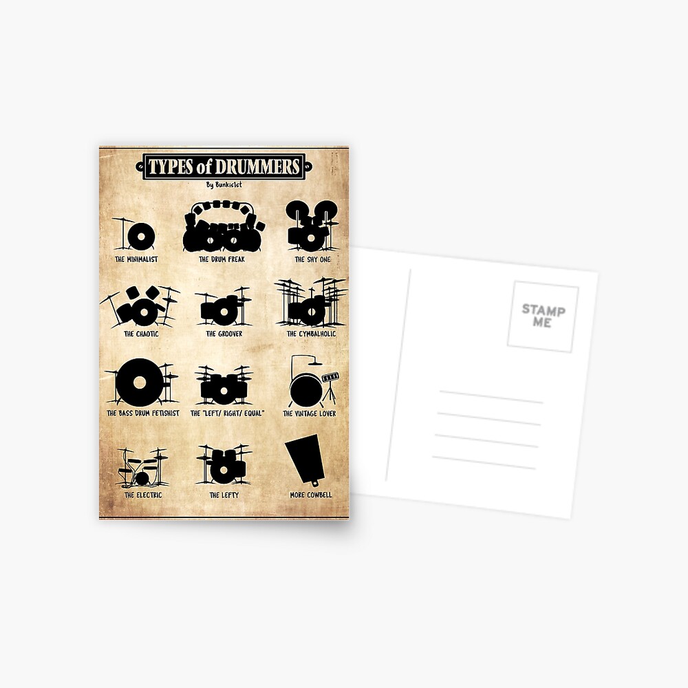 "Types of Drummers" Poster for Sale by Bunkis1st | Redbubble