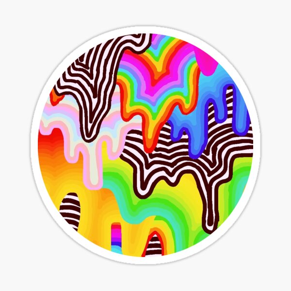 "Rainbow Drip" Sticker by lcd93 | Redbubble