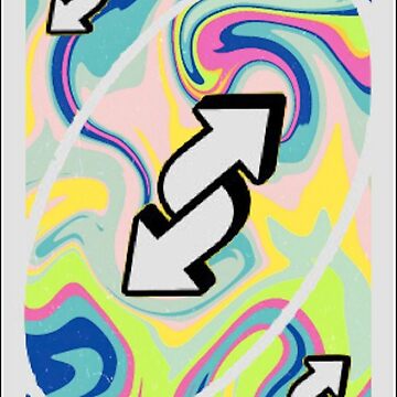 "Tie-Dye Uno Reverse Sticker" Sticker for Sale by lcd93 | Redbubble