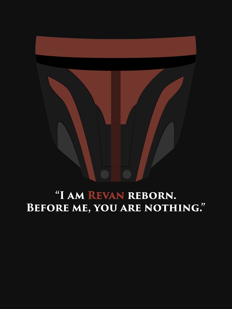 "Revan's Mask" T-shirt for Sale by MaskedRevan | Redbubble | star wars ...