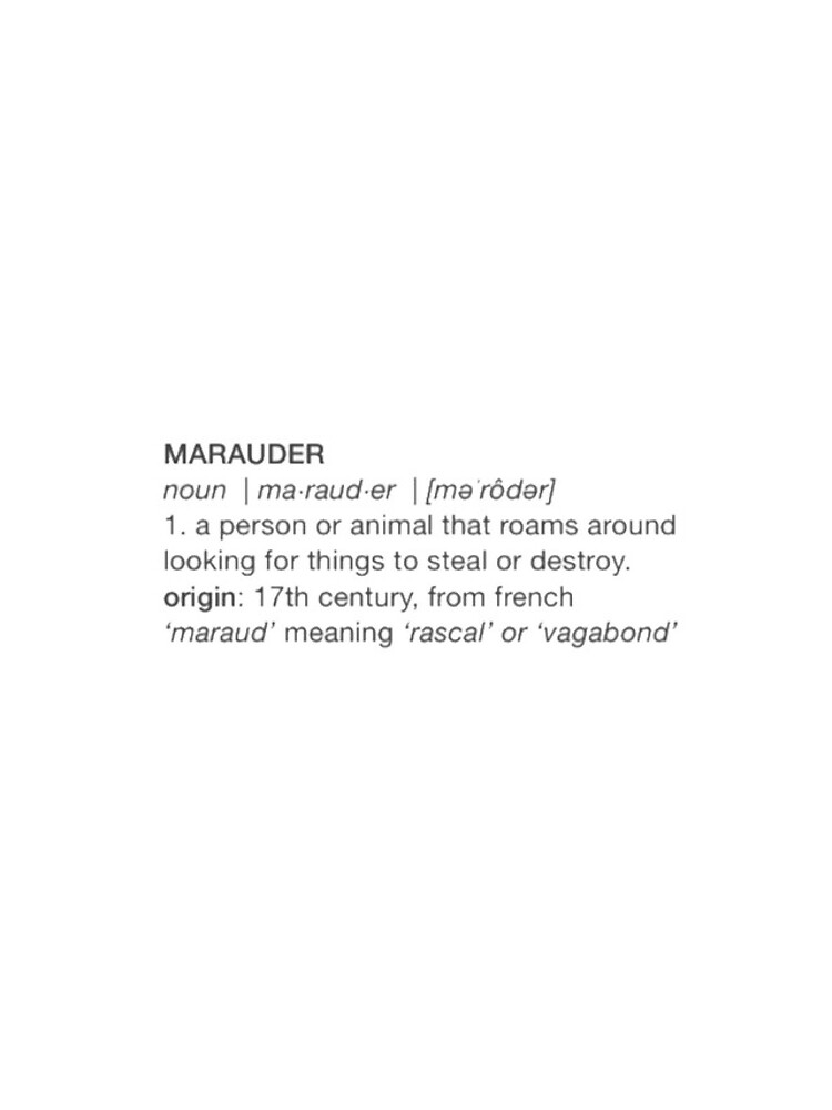 "Marauder Definition" iPhone Case for Sale by morganaallen | Redbubble