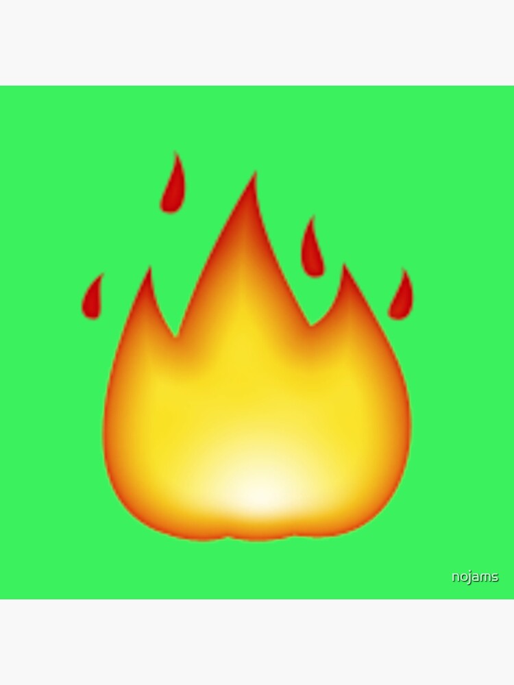 "Flame Emoji" Throw Pillow for Sale by nojams | Redbubble