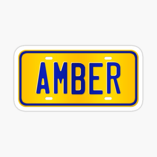 Amber Name Stickers | Redbubble