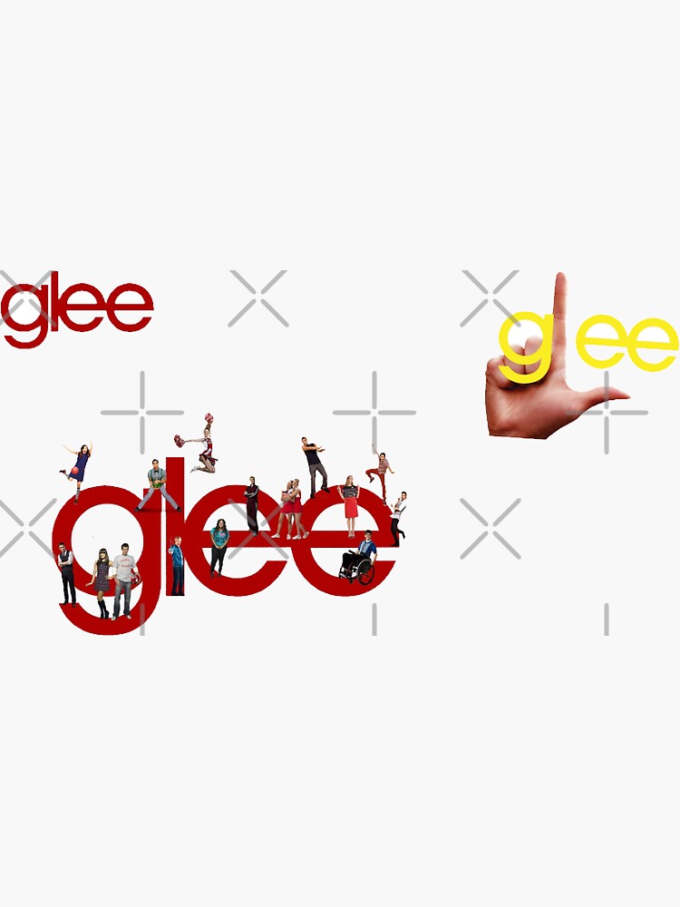 "GLEE LOGO STICKER SET (3)" Sticker for Sale by owengarcia22 | Redbubble