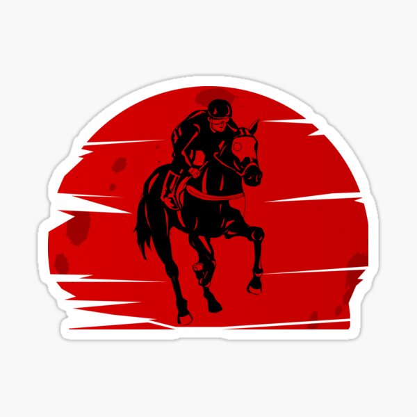 "Equestrian Horse riding" Sticker for Sale by GeschenkDesigns | Redbubble