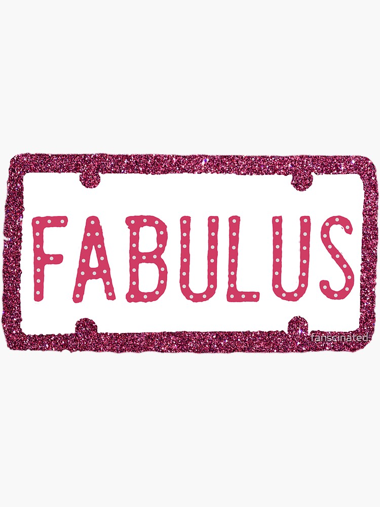 "FABULUS - SHARPAY EVANS 'CAR PLATE" Sticker for Sale by fanscinated ...
